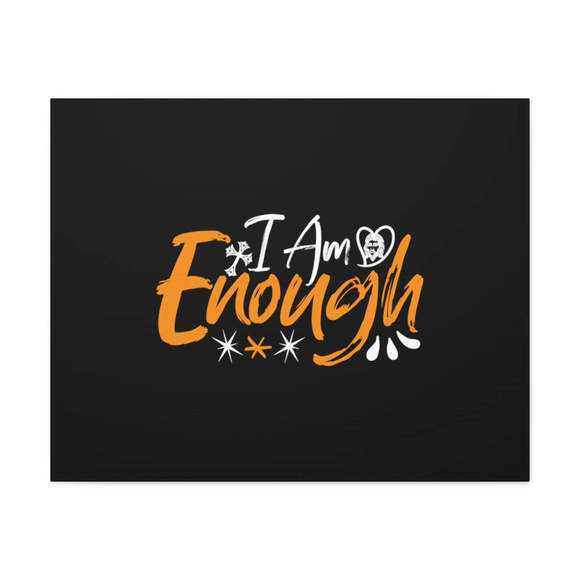 Express Your Love Gifts | Art | Scripture Sign I Am Enough Orange 2 ...